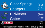 Game Preview: Clear Springs at Dickinson – txhsfb.net