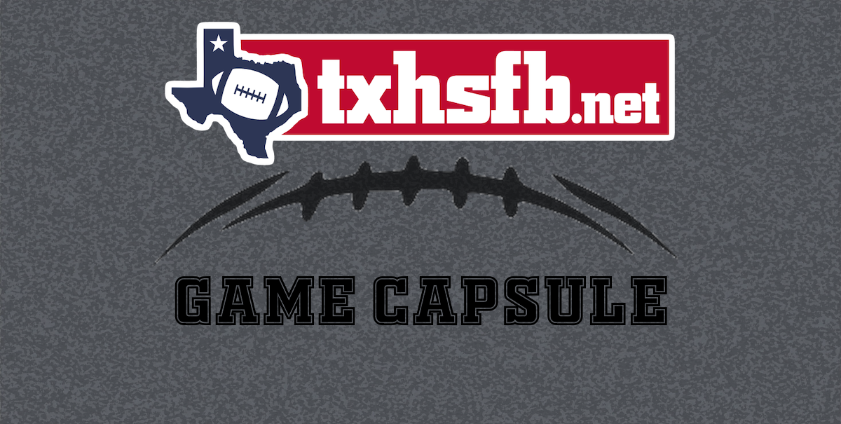 Game Capsule: Blanco vs. Cotulla – txhsfb.net